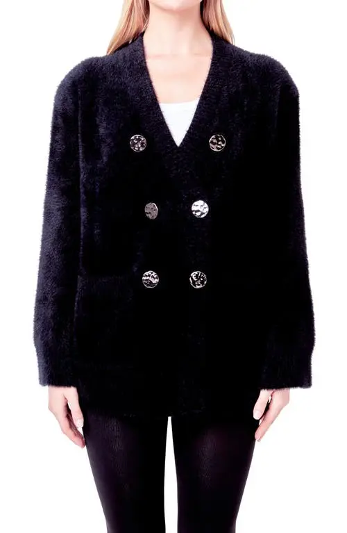 English Factory Double-breasted Cardigan