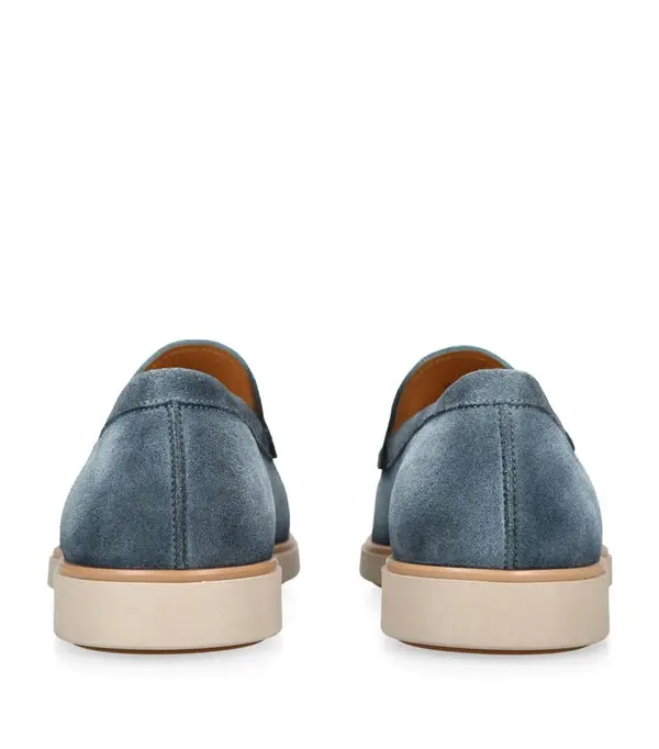 Magnanni Leather Loafers - Blue