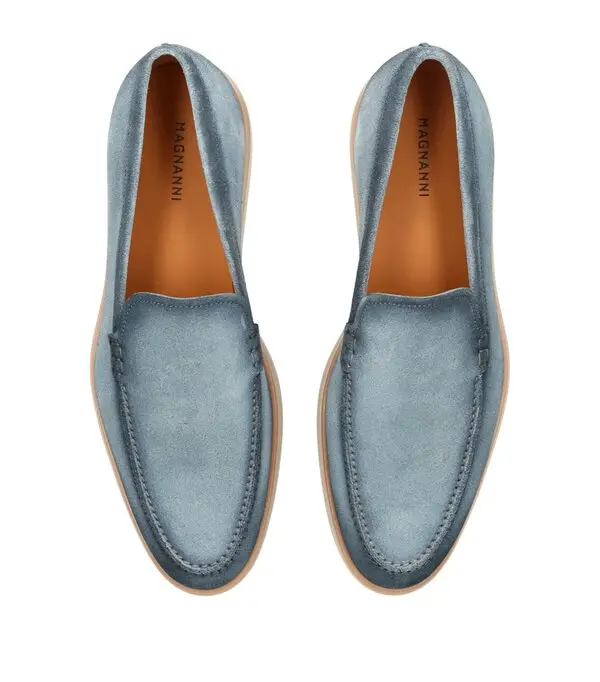 Magnanni Leather Loafers - Blue