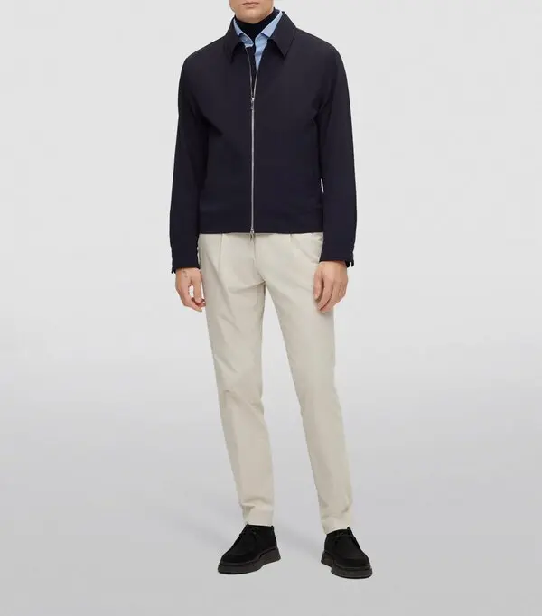 BOSS Cotton-blend Shirt - Blue