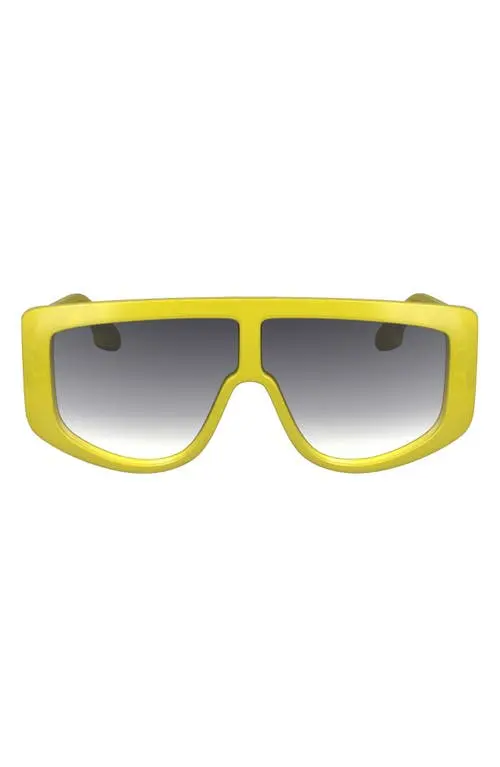 Victoria Beckham 61mm Shield Sunglasses - Yellow | Editorialist display picture 3