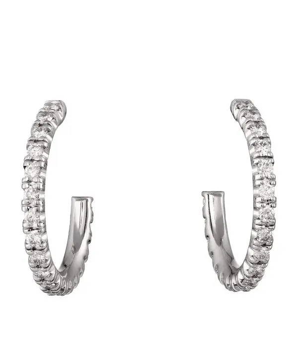 Cartier Tincelle De Hoop Earrings - White