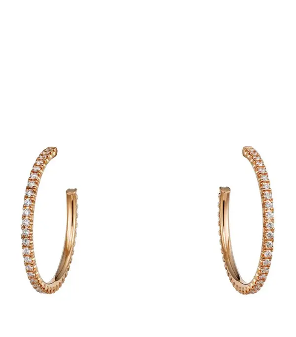 Cartier Medium Étincelle De Hoop Earrings - Rose Gold