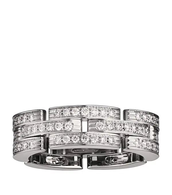 Cartier Maillon Panthère Ring - White