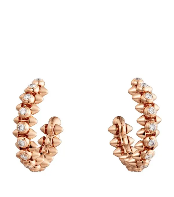 Cartier Clash De Hoop Earrings - Rose Gold