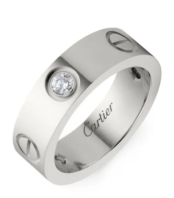 Cartier 18k Gold Diamond Love Ring