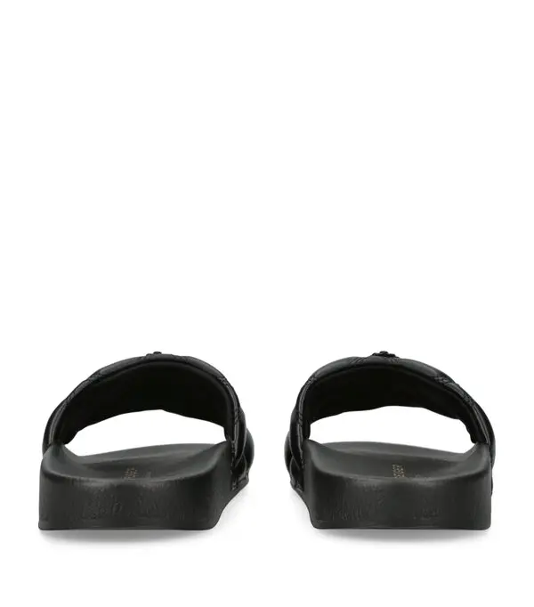 Kurt Geiger Quilted Meena Slides - Black