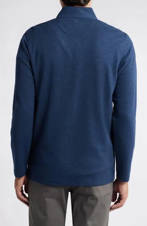 Mizzen+main Kpi Quarter Zip Pullover - Navy Heather