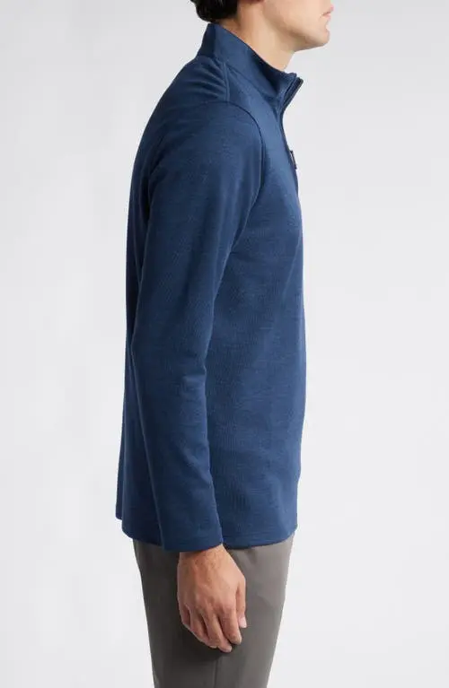Mizzen+main Kpi Quarter Zip Pullover - Navy Heather
