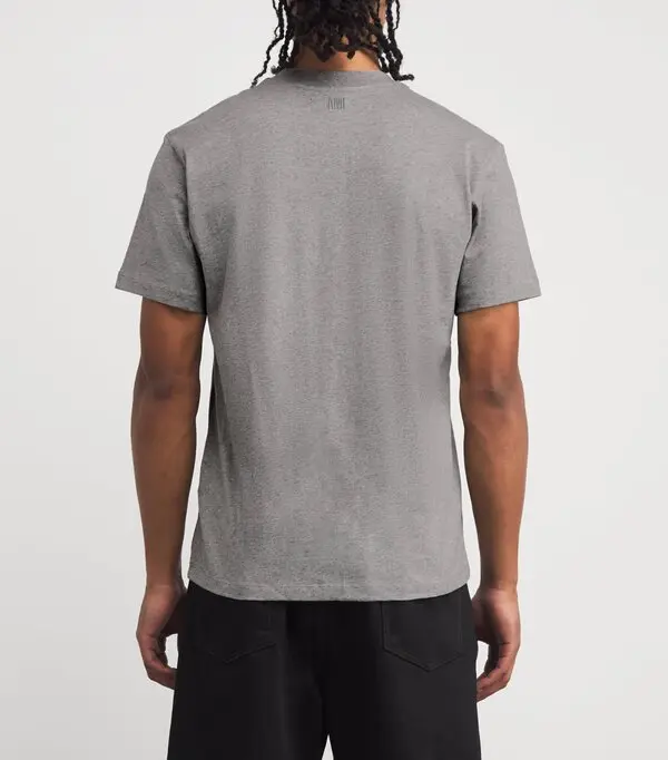 AMI Paris Cotton Logo T-shirt - Grey