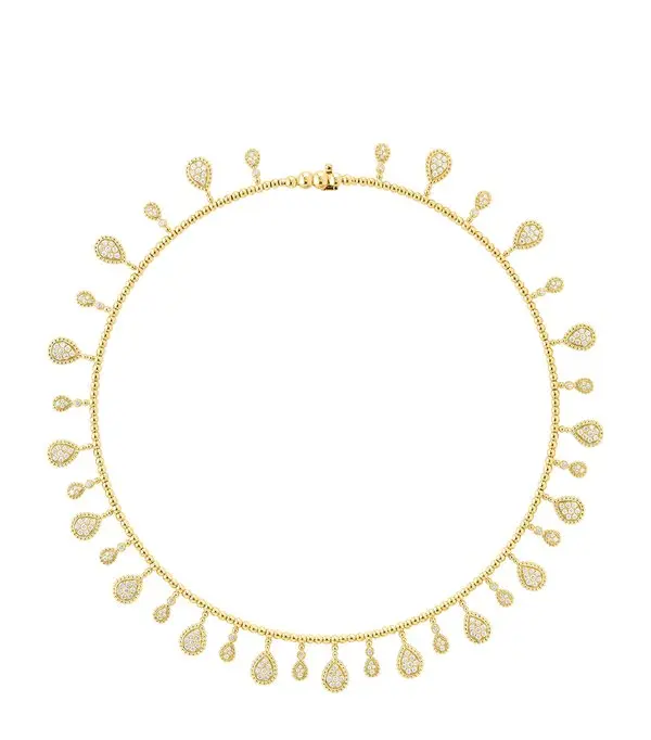 Boucheron Yellow Serpent Bohème Solarité Necklace With Diamonds - Gold