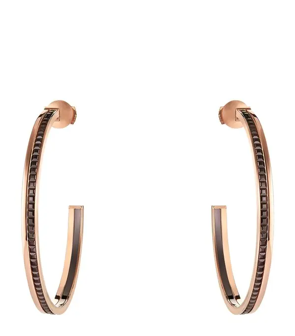 Boucheron Quatre Classique Hoop Earrings - Brown
