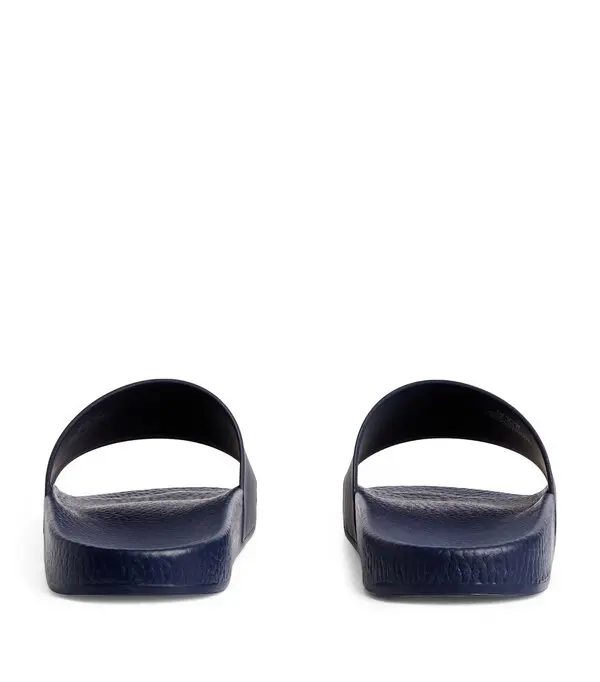 Polo Ralph Lauren Embossed Pony Slides - Navy