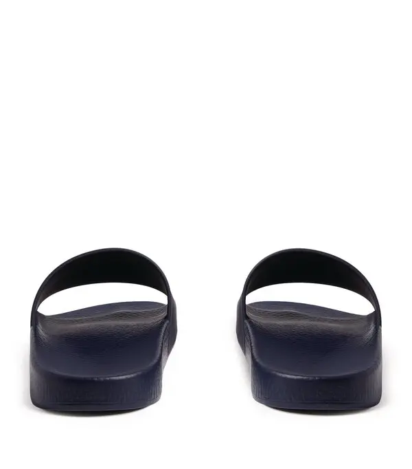 Polo Ralph Lauren Embossed Pony Slides - Navy