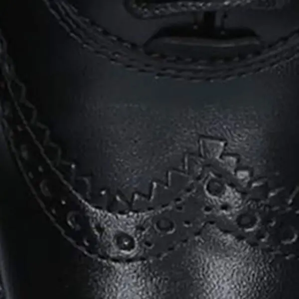 PAPOUELLI Leather Riley Brogues - Black