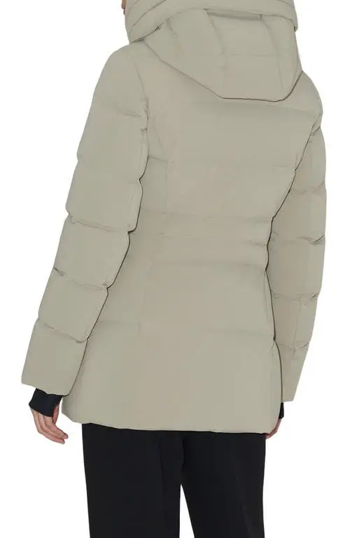 Soia & Kyo June Water Repellent 700 Fill Power Down Quilted Jacket With Bib Inset