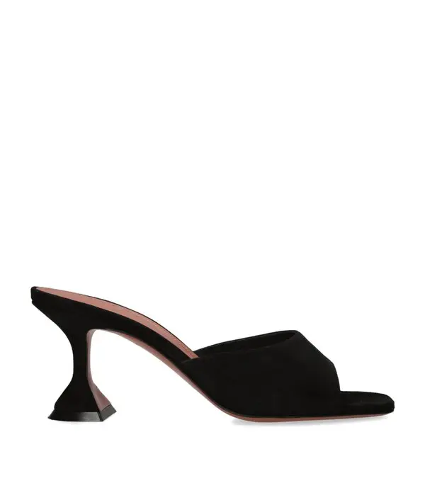 Amina Muaddi Suede Lupita Mules 70