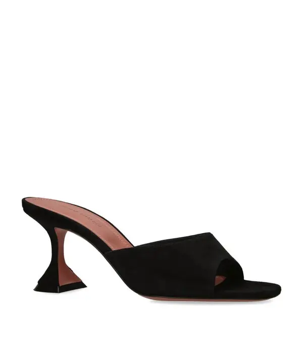 Amina Muaddi Suede Lupita Mules 70