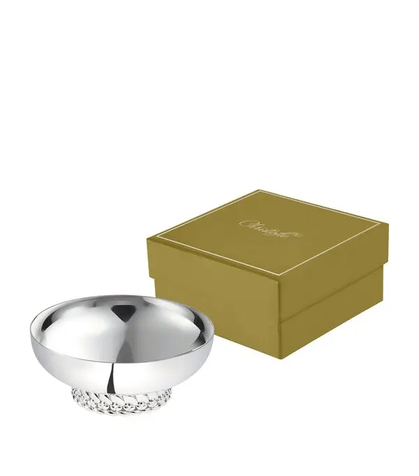 Christofle Plated Babylone Bowl - Silver
