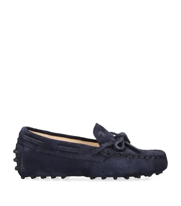 TOD'S Suede Gommino Driving Shoes - Navy