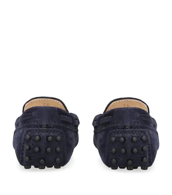 TOD'S Suede Gommino Driving Shoes - Navy