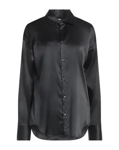 Dsquared2 Satin Shirt With Crystal Detail - Black