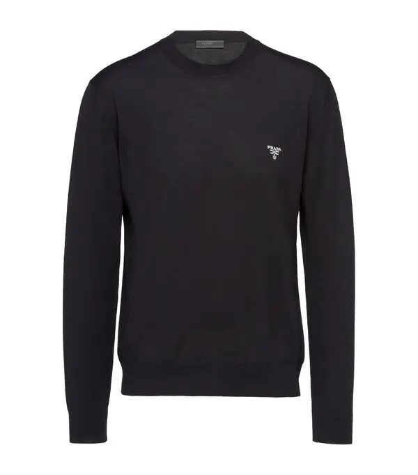 Prada Wool Sweater With Logo