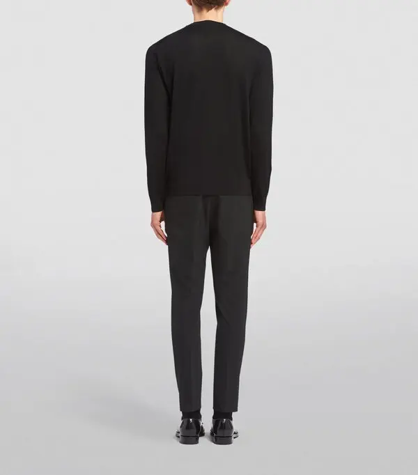 Prada Wool Sweater With Logo