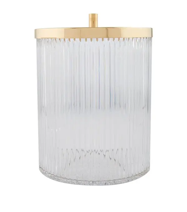 ZODIAC Crystal Bin With Lid - Gold