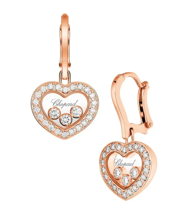 Chopard Happy Diamonds Heart Shaped Earrings