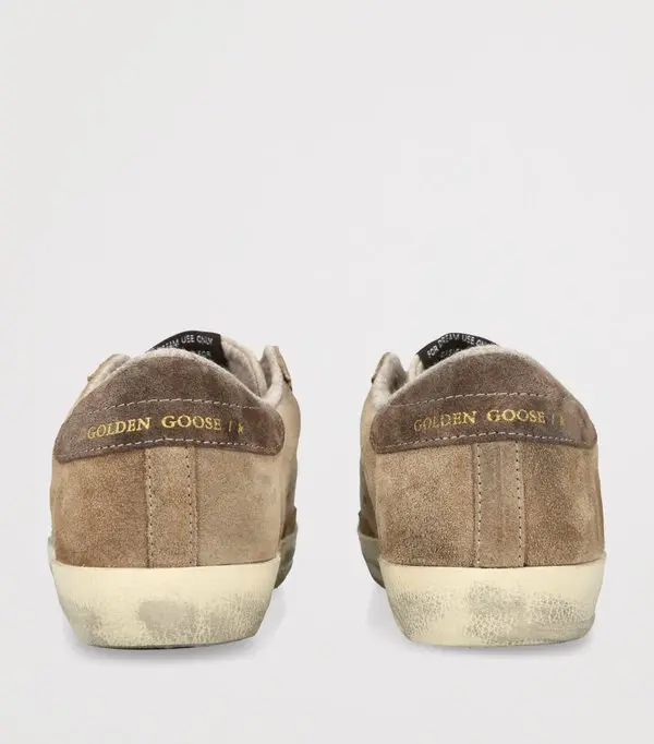 GOLDEN GOOSE Suede Super-star Sneakers - Beige