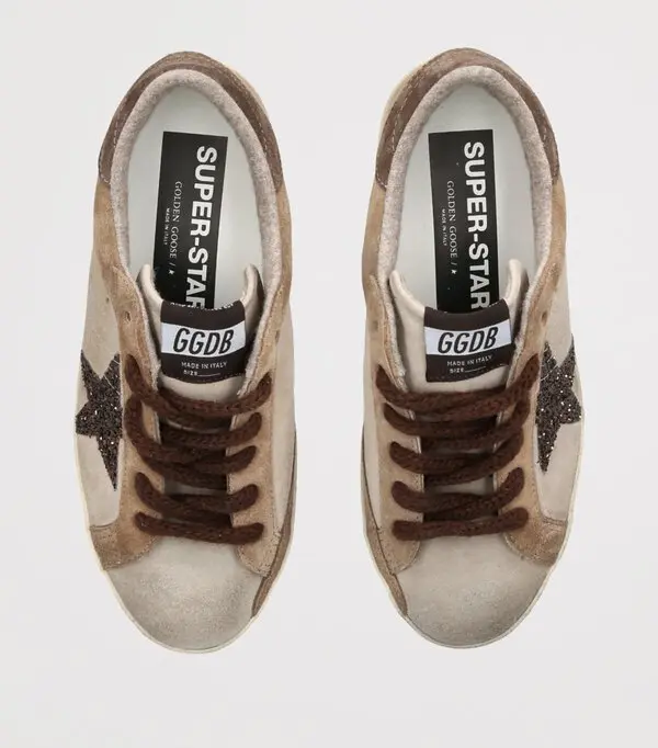 GOLDEN GOOSE Suede Super-star Sneakers - Beige