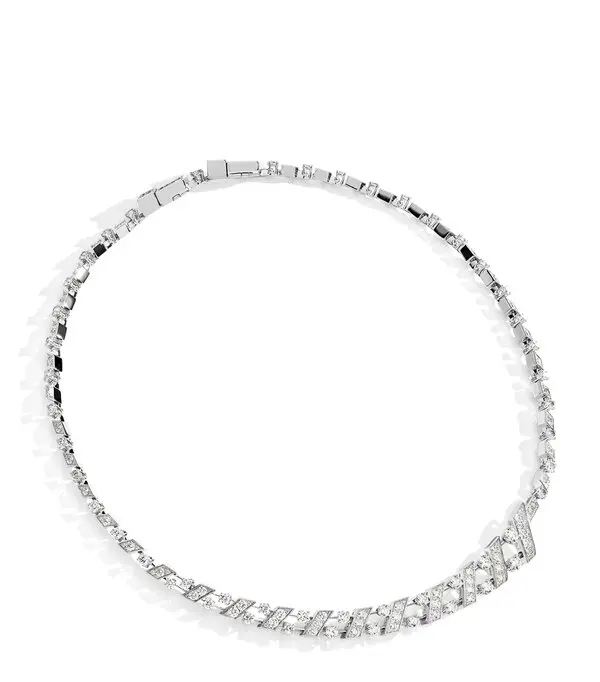 MARLI NEW YORK Fifth Avenue Diamond And Gold Collar Necklace - White