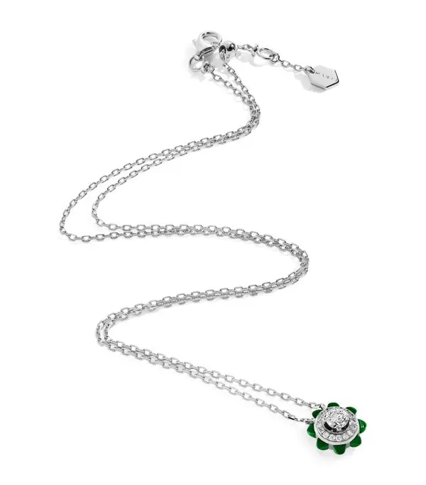 MARLI NEW YORK Tip-top Diamond And Gold Necklace - White