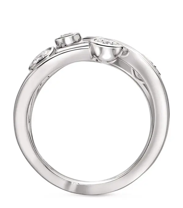 BOODLES Platinum And Diamond Raindance Ring