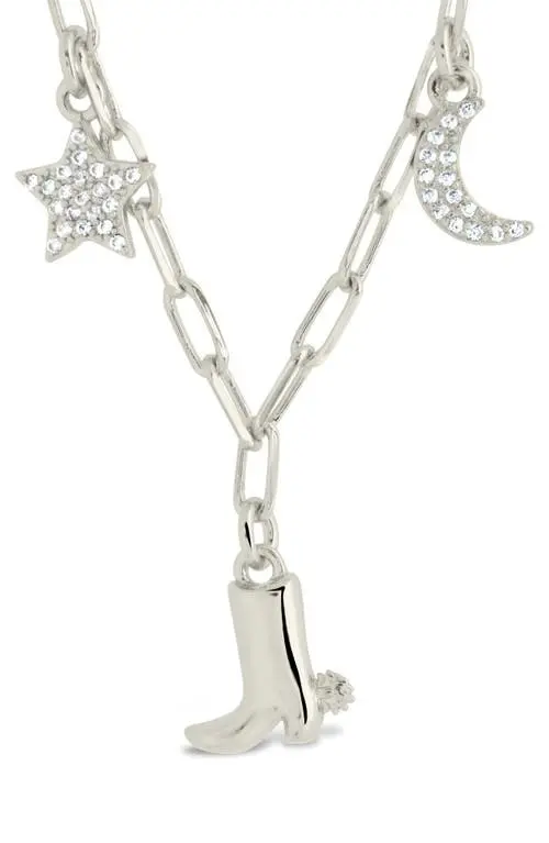 Sterling Forever Western Charm Necklace