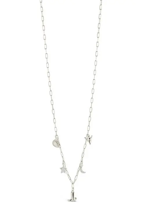 Sterling Forever Western Charm Necklace