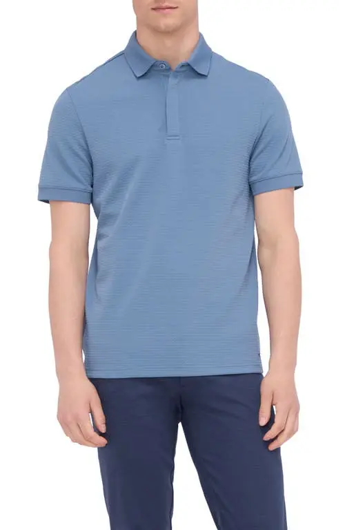 Bugatchi Textured Polo - Cobalt