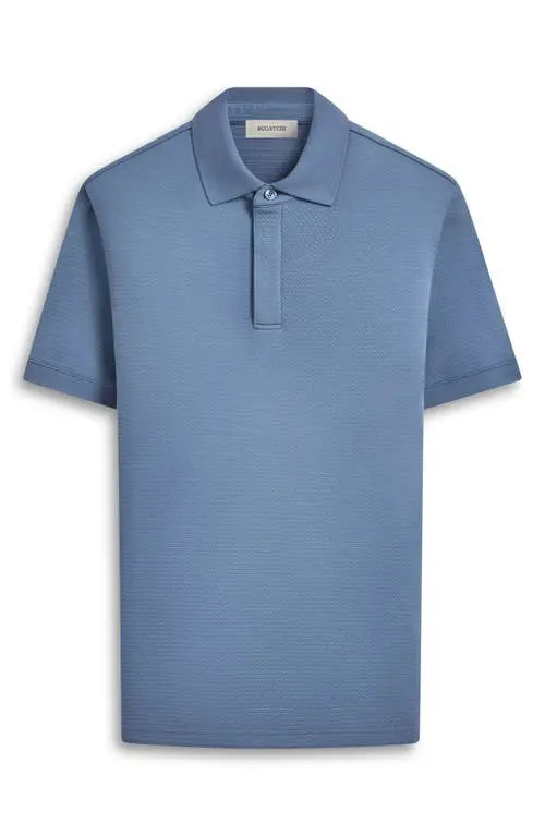 Bugatchi Textured Polo - Cobalt