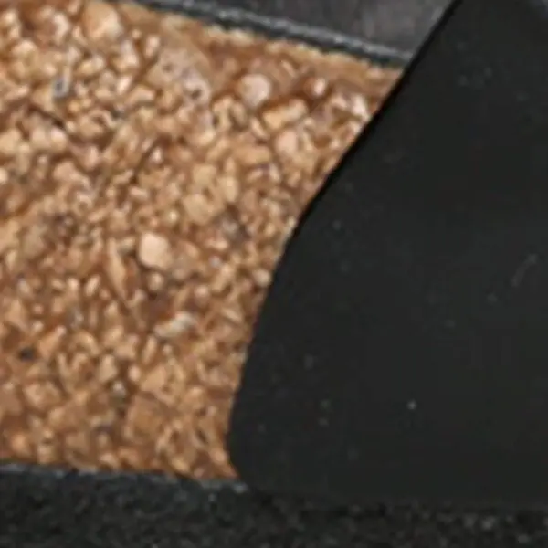 BIRKENSTOCK Leather Madrid Big Buckle Flat Sandals - Black