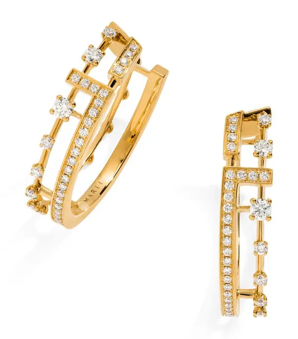 MARLI NEW YORK Avenues Hoop Earrings - Gold
