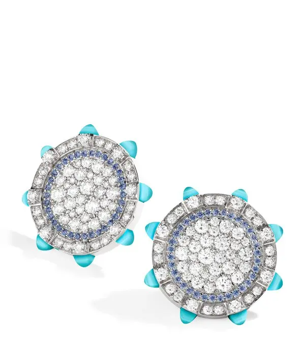 MARLI NEW YORK Tip-top Statement Earrings - White