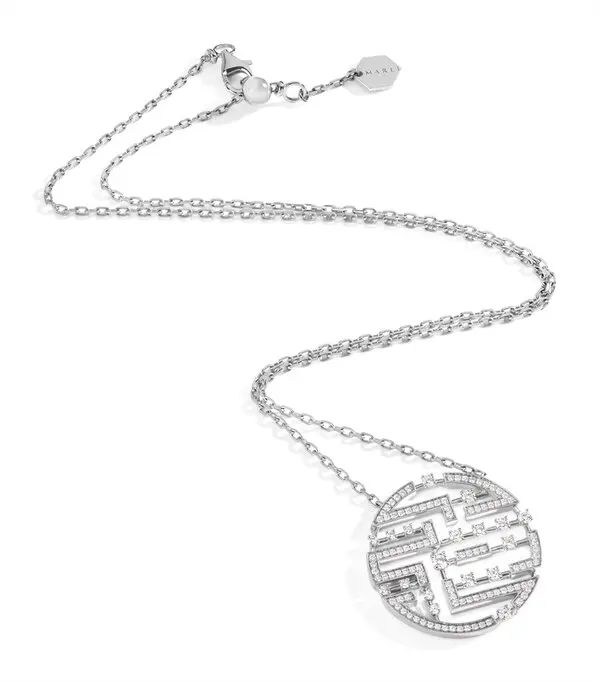 MARLI NEW YORK Avenues Luxe Diamond Necklace - White