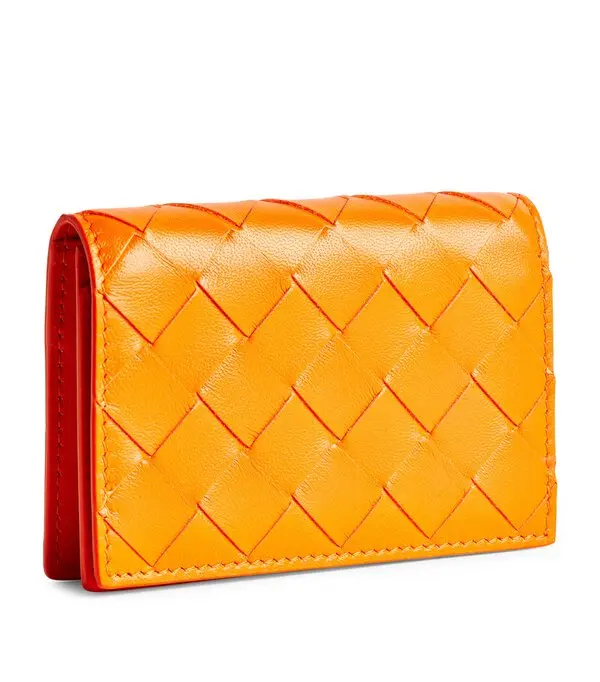 Bottega Veneta Leather Intrecciato Card Holder