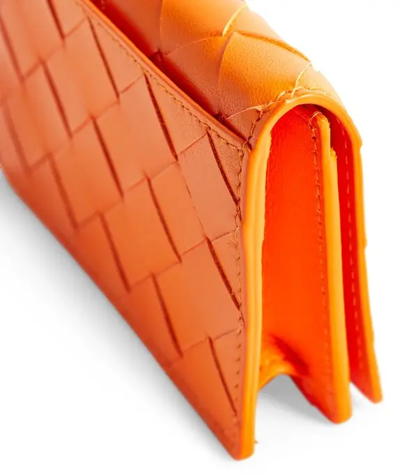 Bottega Veneta Leather Intrecciato Card Holder