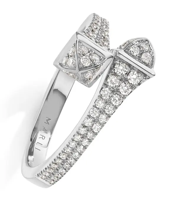 MARLI NEW YORK Gold And Diamond Cleo Ring - White