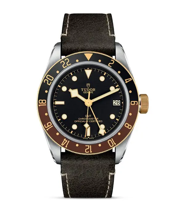 TUDOR Bay Gmt Stainless Steel And Yellow Gold Watch - Black