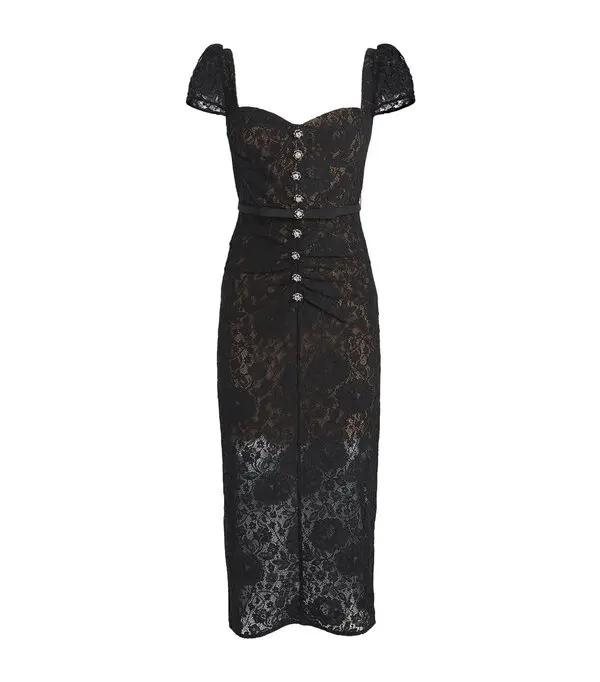 SELF-PORTRAIT Lace Midi Dress