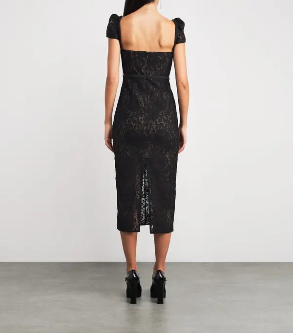 SELF-PORTRAIT Lace Midi Dress
