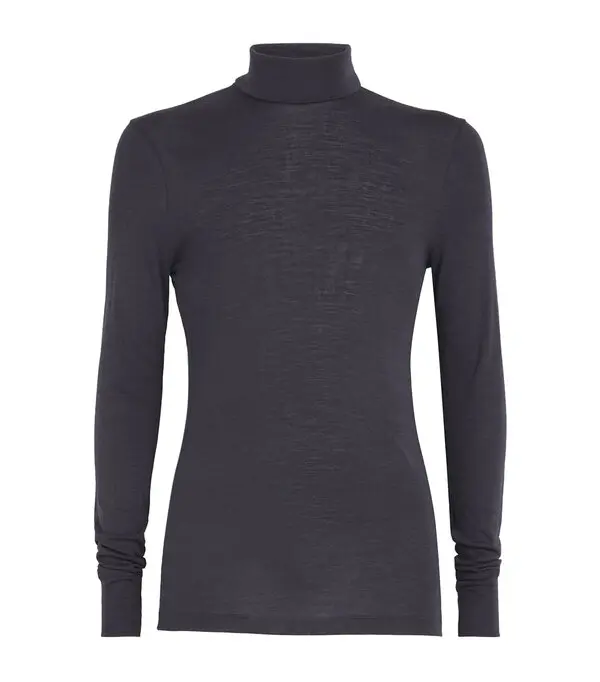 Hanro Wool-silk Thermal Roll Neck Sweater